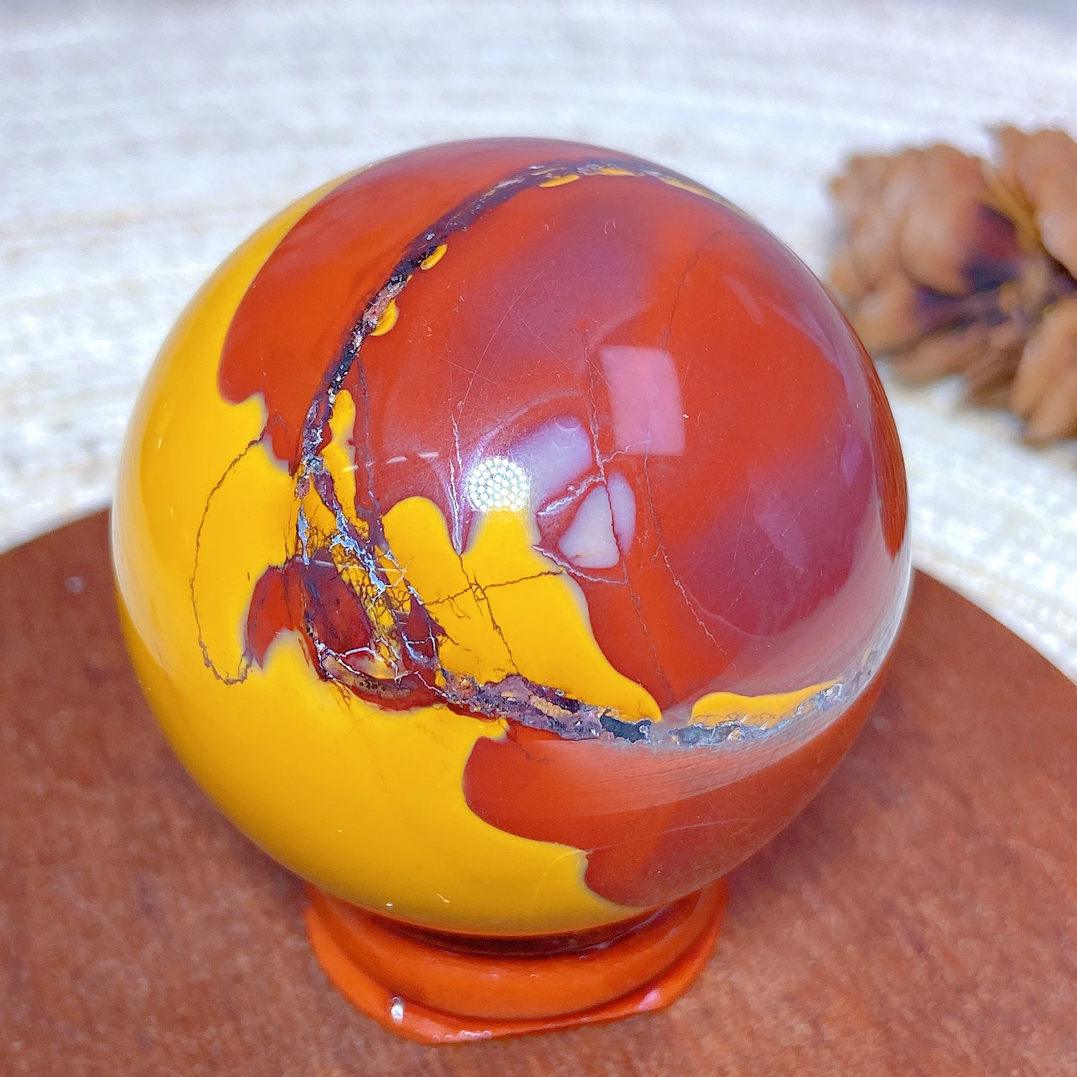 High Quality Healing Mookaite Sphere Ball Natural Crystals Colorful ...