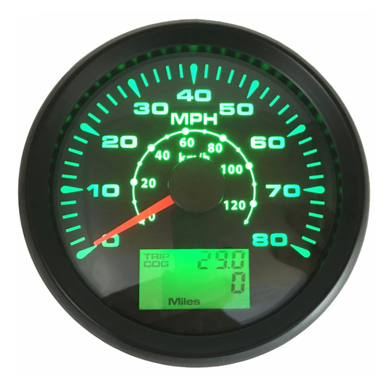 Auto-Boat-85mm-GPS-Speedometers-0-80MPH-Speed-Mileometers-0-120Km-H ...