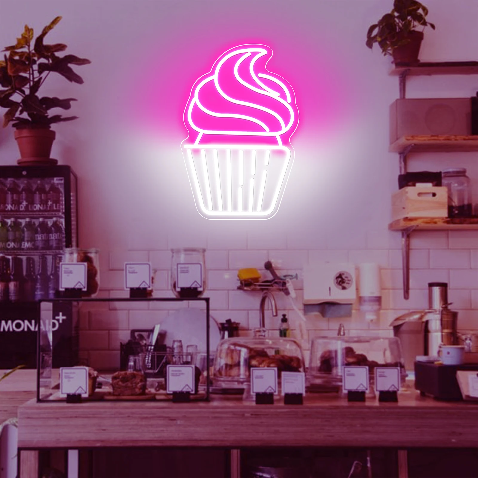 Cupcake-Neon-Sign-For-Cake-Store-Wall-Decor-Ice-Cream-LED-Neon-Light ...