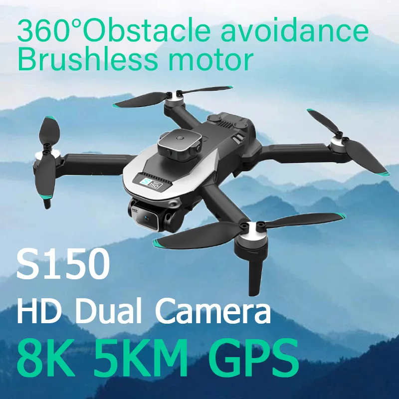 GSF-S150-Mini-Drone-8K-Dual-Camera-Obstacle-Avoidance-Optical-Flow-Brushless-RC-Quadcopter ...