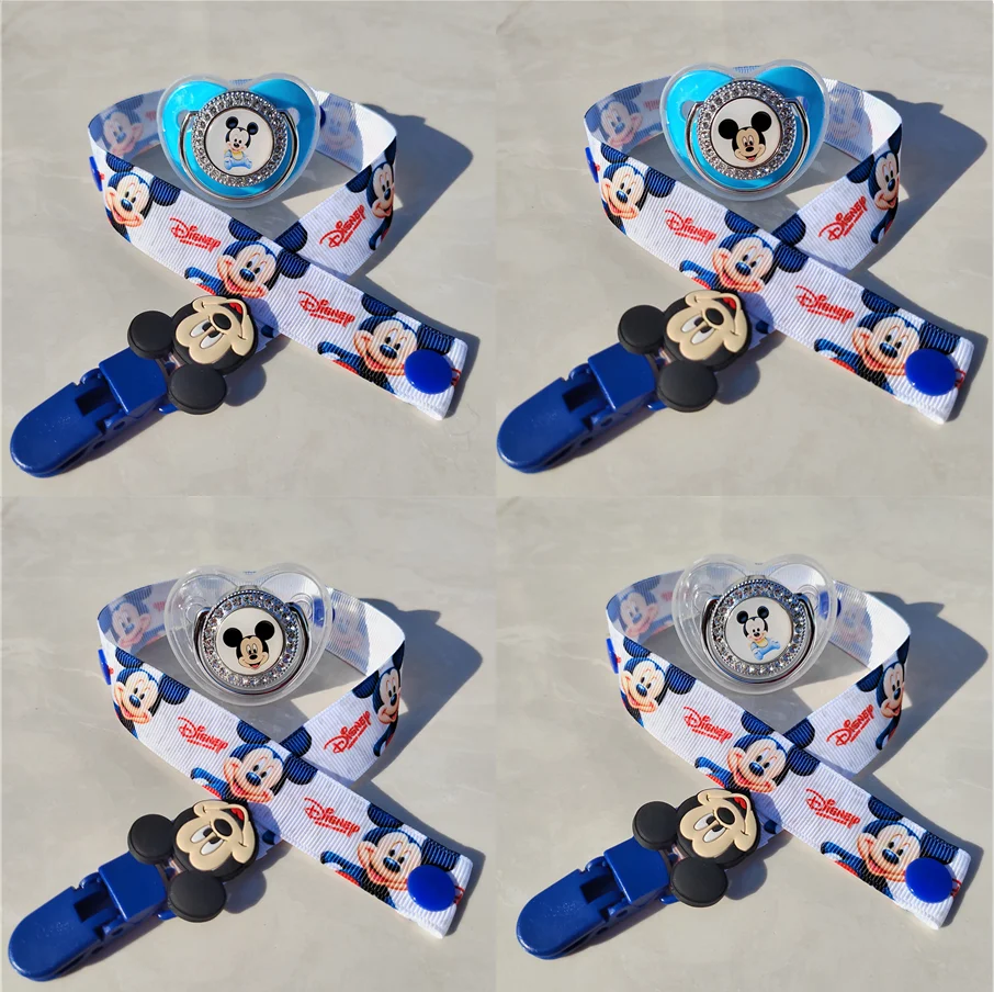 Newborn Feeding Accessories Silicone Tetine Nippler Mickey Mouse ...