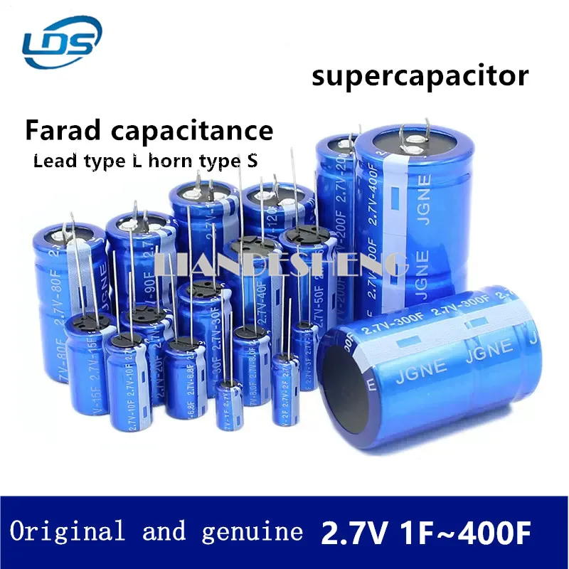 Farad capacitor 2.7V 1F/2/3/6.8/10/15/20/30F-400f cylindrical R-type ...