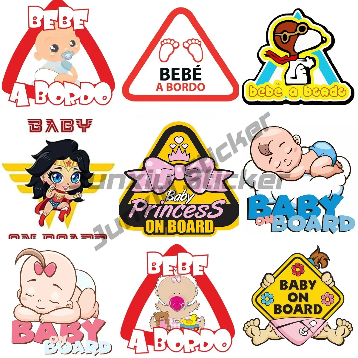 Calcoman-a-de-Boutique-para-beb-a-bordo-pegatinas-divertidas-para-coche ...