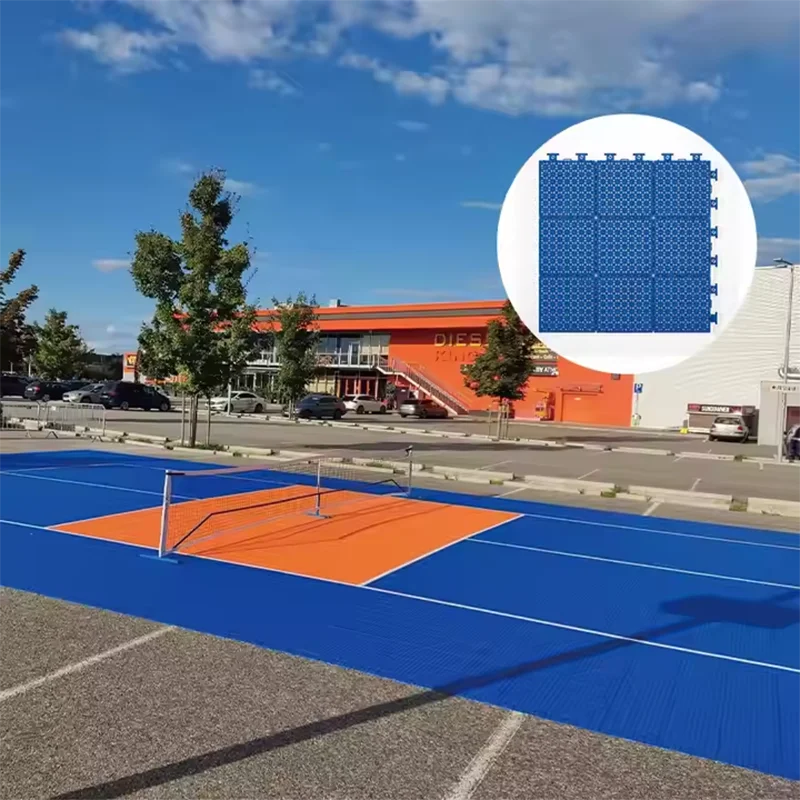 Pickleball Court Floor Mat Portable Outdoor Playground PP Flooring ...