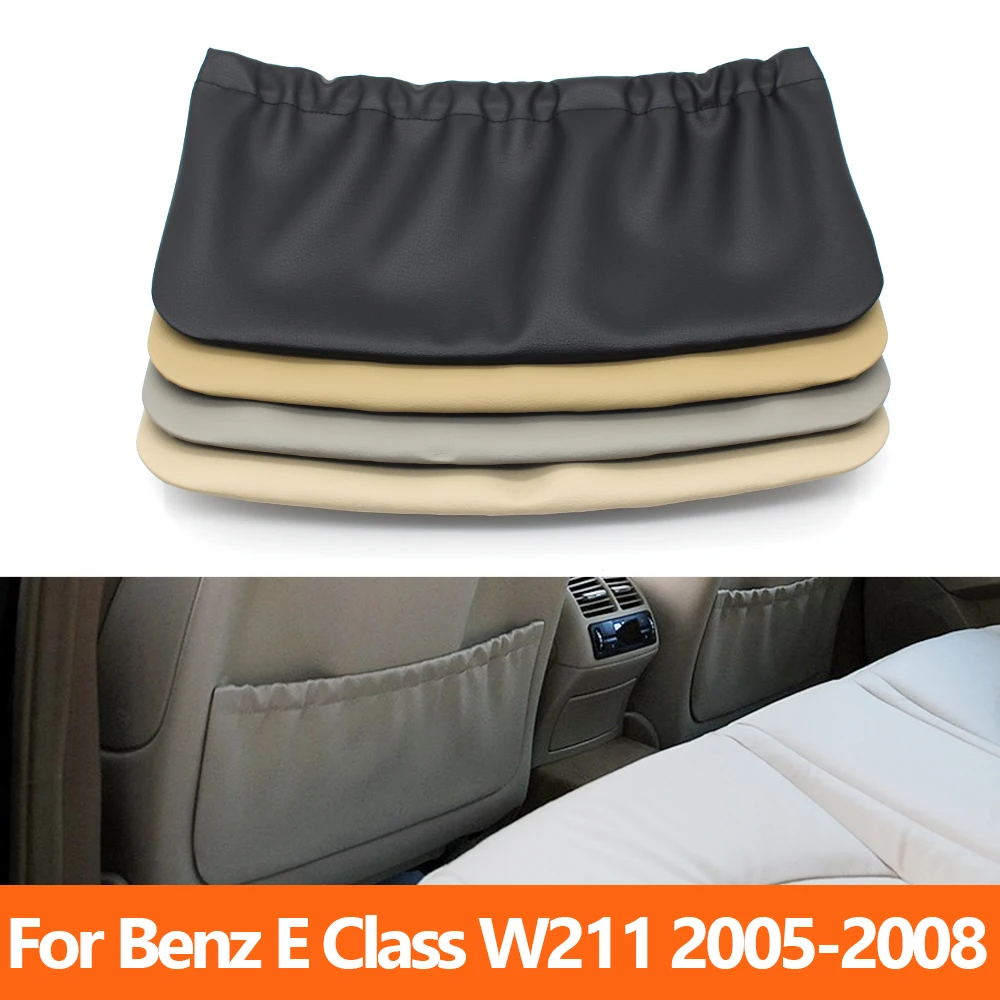 Car Seat Back Panel Leather Backrest Storage Pocket Cover Trim For ...
