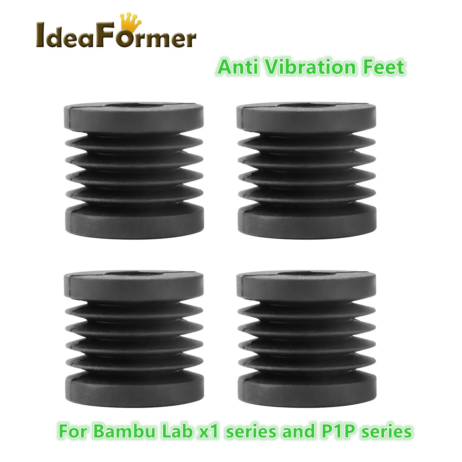Generic Anti Feet For Bambu Lab X1 Series P1p Rubber Foot Reduce ...