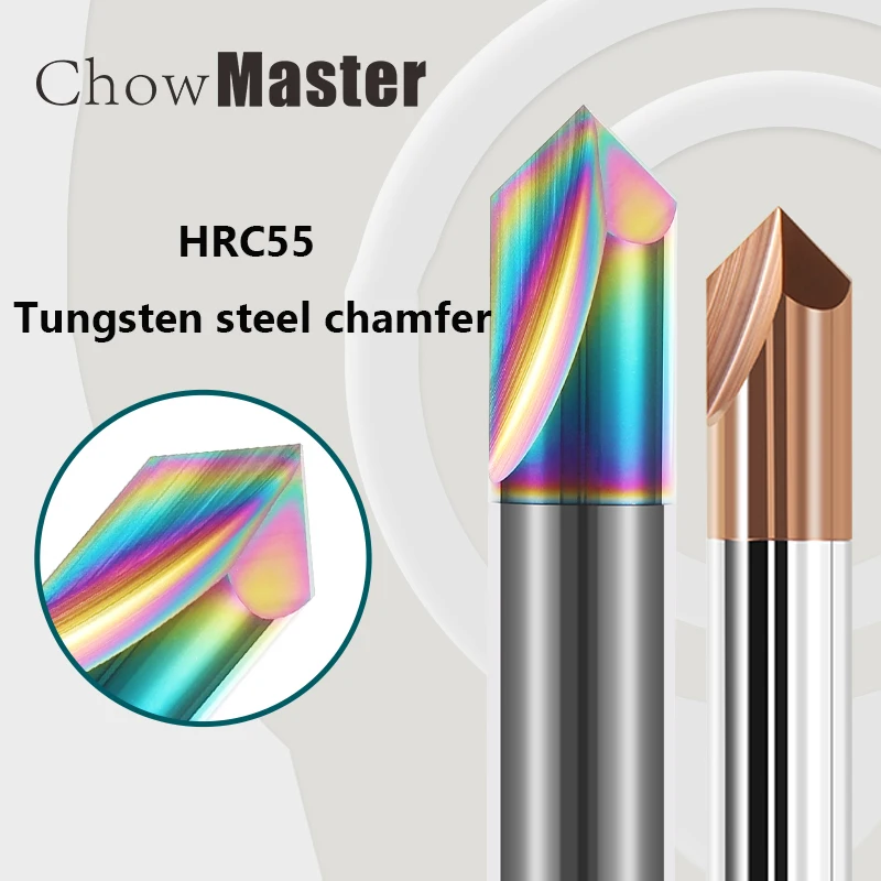 2-Flute-Chamfer-Mill-Carbide-Corner-Countersink-Aluminum-Copper-Chamfer ...