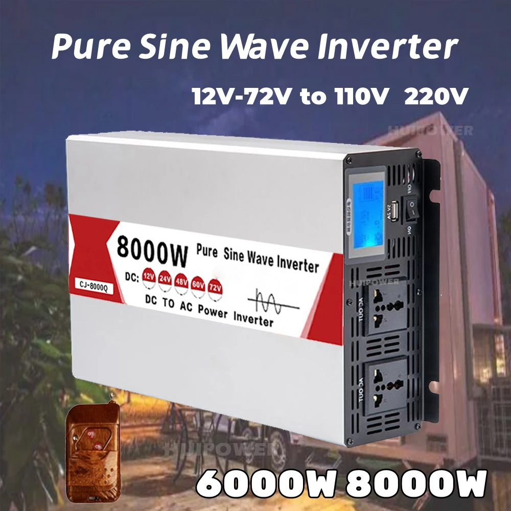 Pure-Sine-Wave-Inverter-6000W-8000W-DC12V-24V-48V-60V-72V-To-AC-220V ...