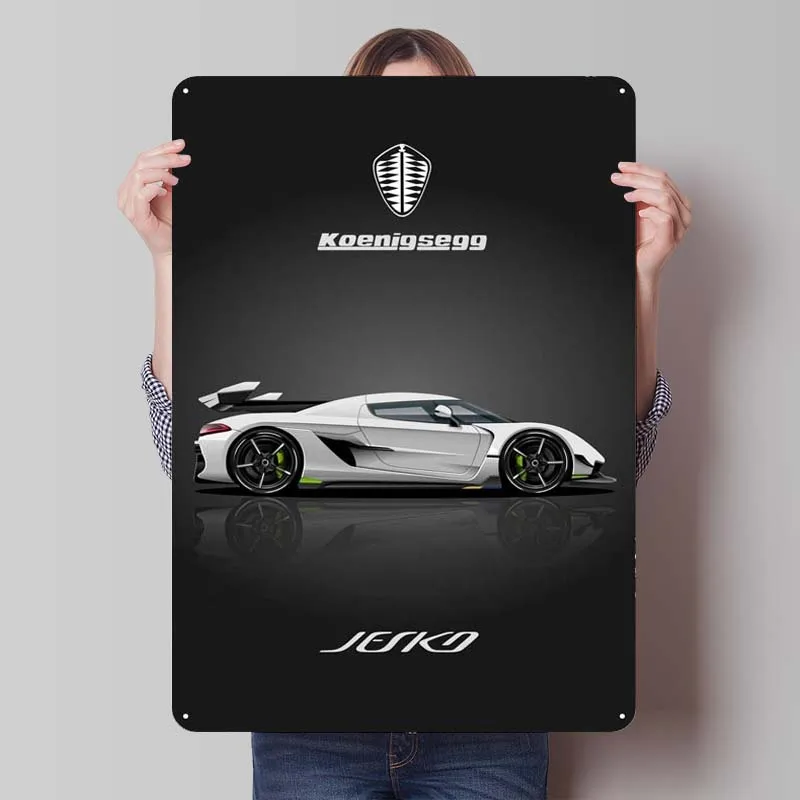 Koenigsegg-Jesko-Metal-Sign-Cartaz-do-carro-Home-Decoration-Acess-rios ...