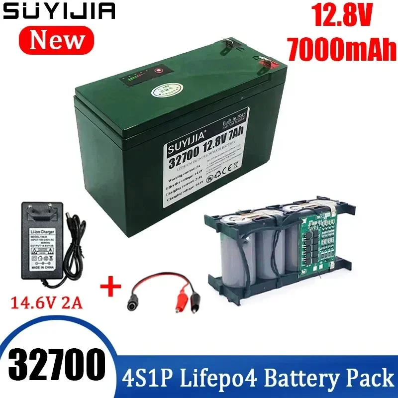 Lifepo4-32700-Power-Lithium-Battery-Pack-4S1P-12-8V-7Ah-4S-40A-Balanced ...