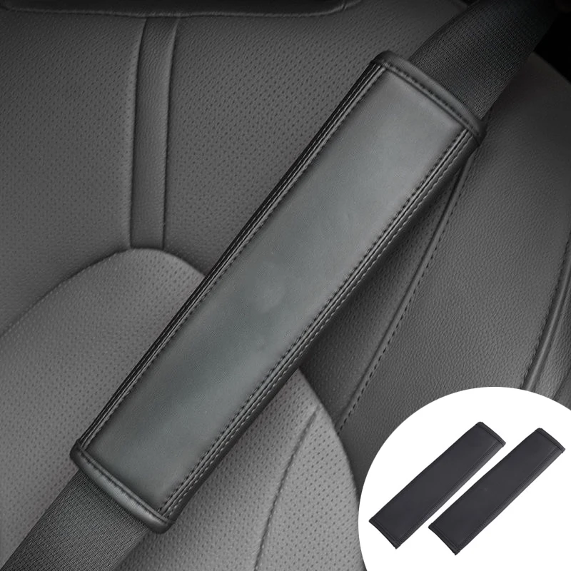 Car-Seat-Belt-Cover-PU-Leather-Sewing-Auto-Safety-Belt-Shoulder-Pad ...