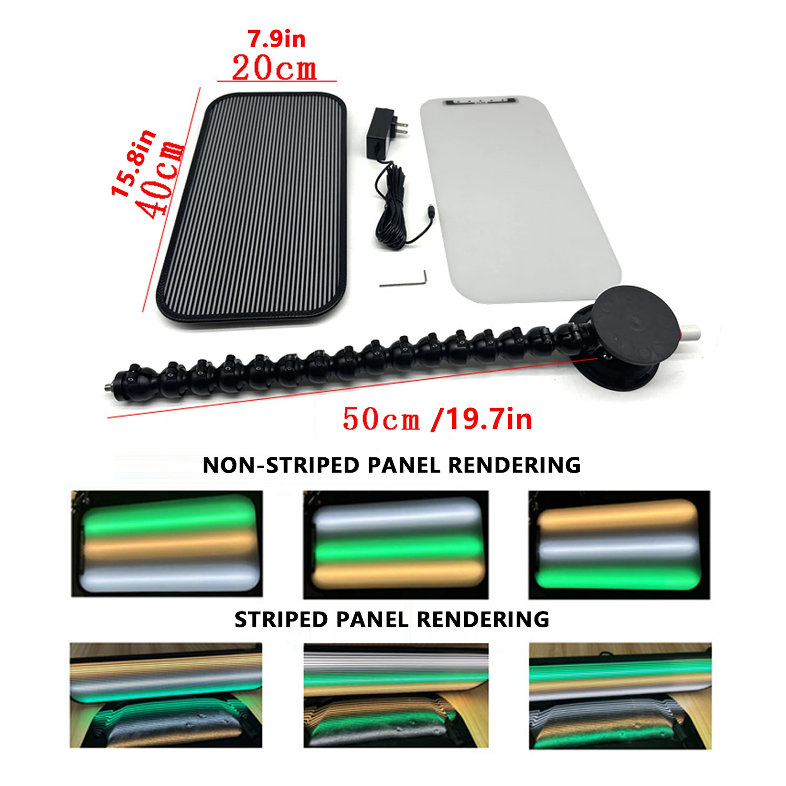 40x20cm Paintless Dent Repair PDR Light for Vehicles, Features a ...