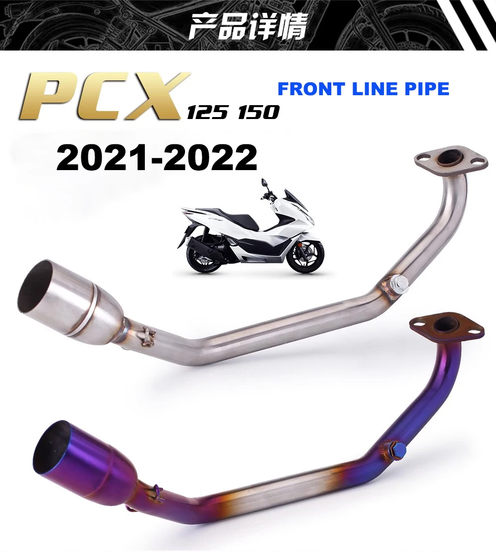 motorcycle-exhaust-pipe-pcx-125-pcx150-2021-2022-stainless-steel ...
