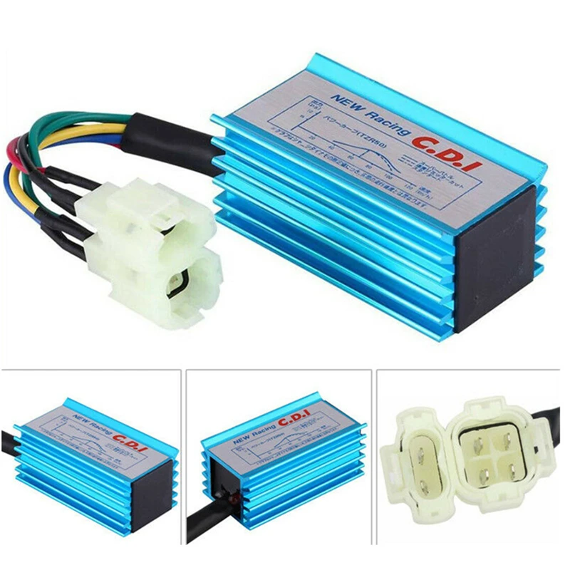 Racing AC 5/6 Pin CDI Ignition Box for ATV GY6 139QMB 152QMI 157QMJ 4 Stroke 50cc/125cc/150cc ...