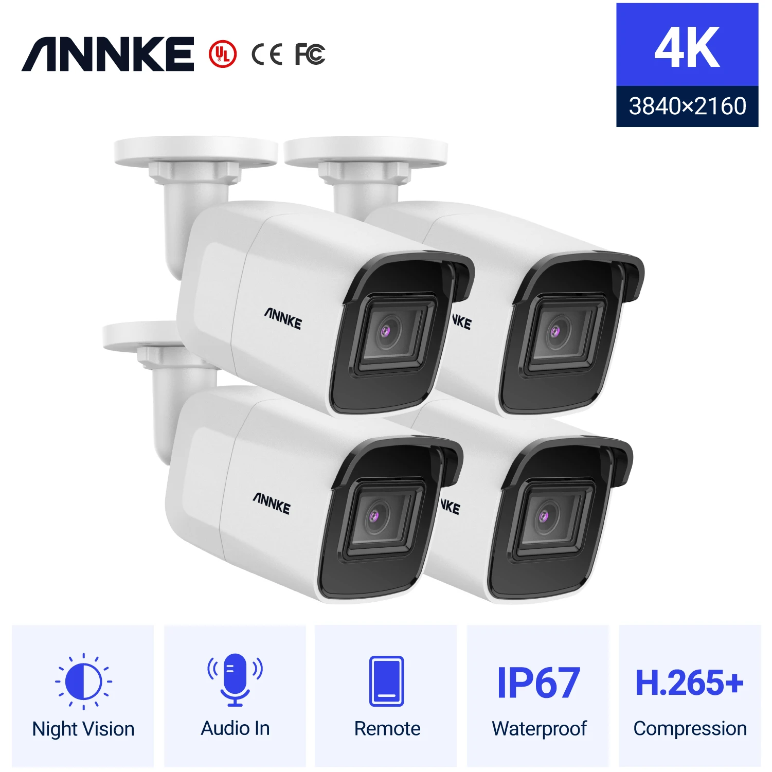 Annke C800 4k 8mp Poe Security Camera | Annke Cctv Camera Street 8mp ...