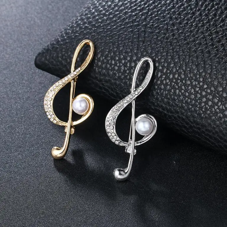 Stylish-and-Minimalist-Crystal-Musical-Note-Pearl-Brooches-For-Women ...