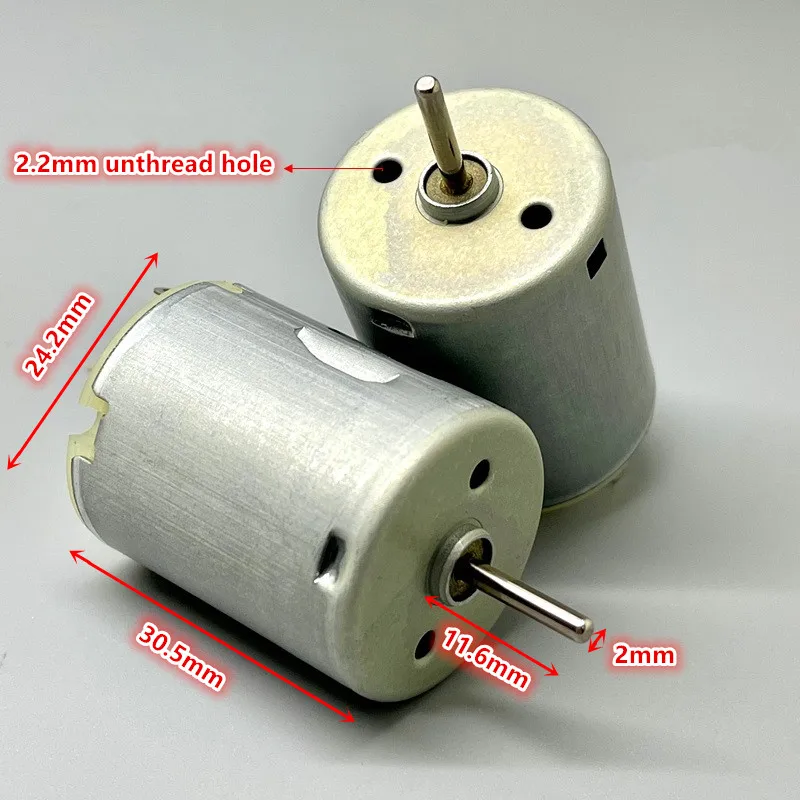 고속 카본 브러시 모터 RC 280SA, 280 DC 모터, 6V, 9V, 12V, 24x30mm, 신제품|dc motor ...