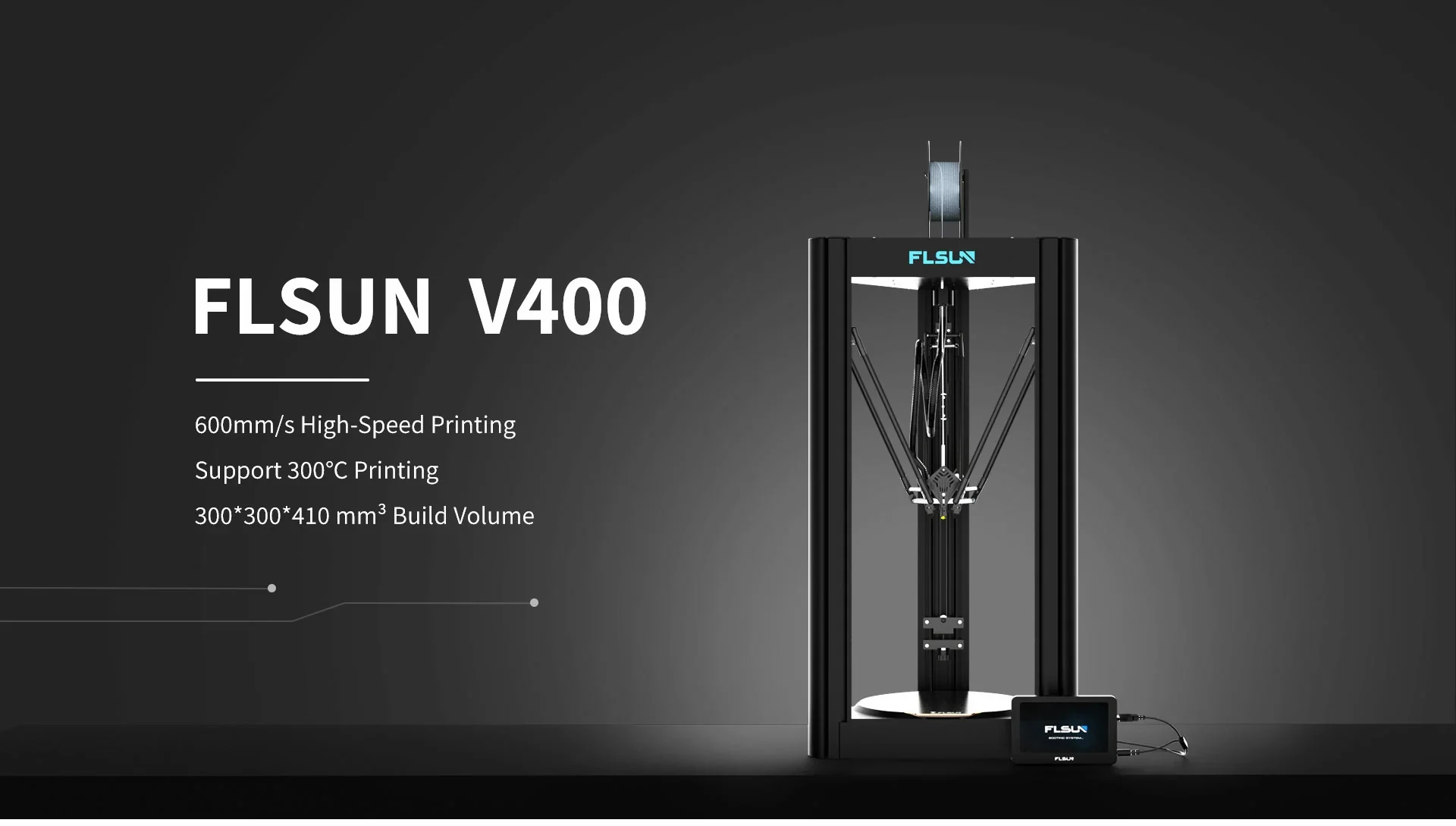 FLSUN V400 3D Printer Delta FDM Speed upgrade 600mm/s Supporting ...
