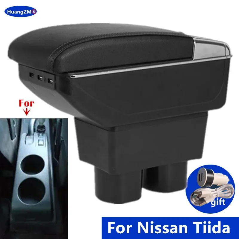 For-Nissan-Tiida-C11-Armrest-box-For-Nissan-Tiida-Latio-Sylphy-Versa ...