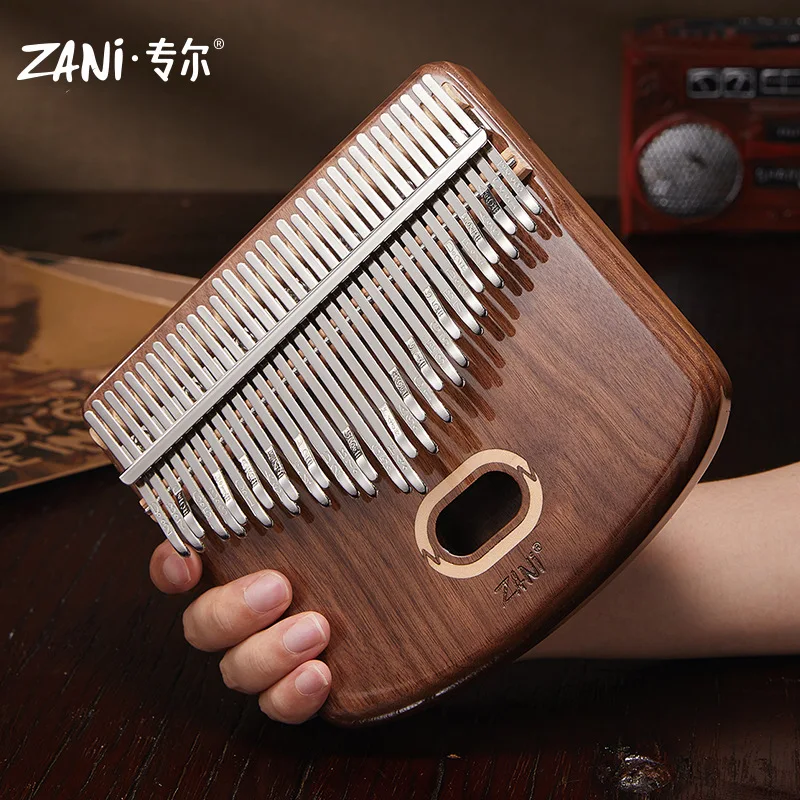 34-Keys-Kalimba-Thumb-Piano-Veneer-Beech-Wood-Kalimba-Portable-Finger ...