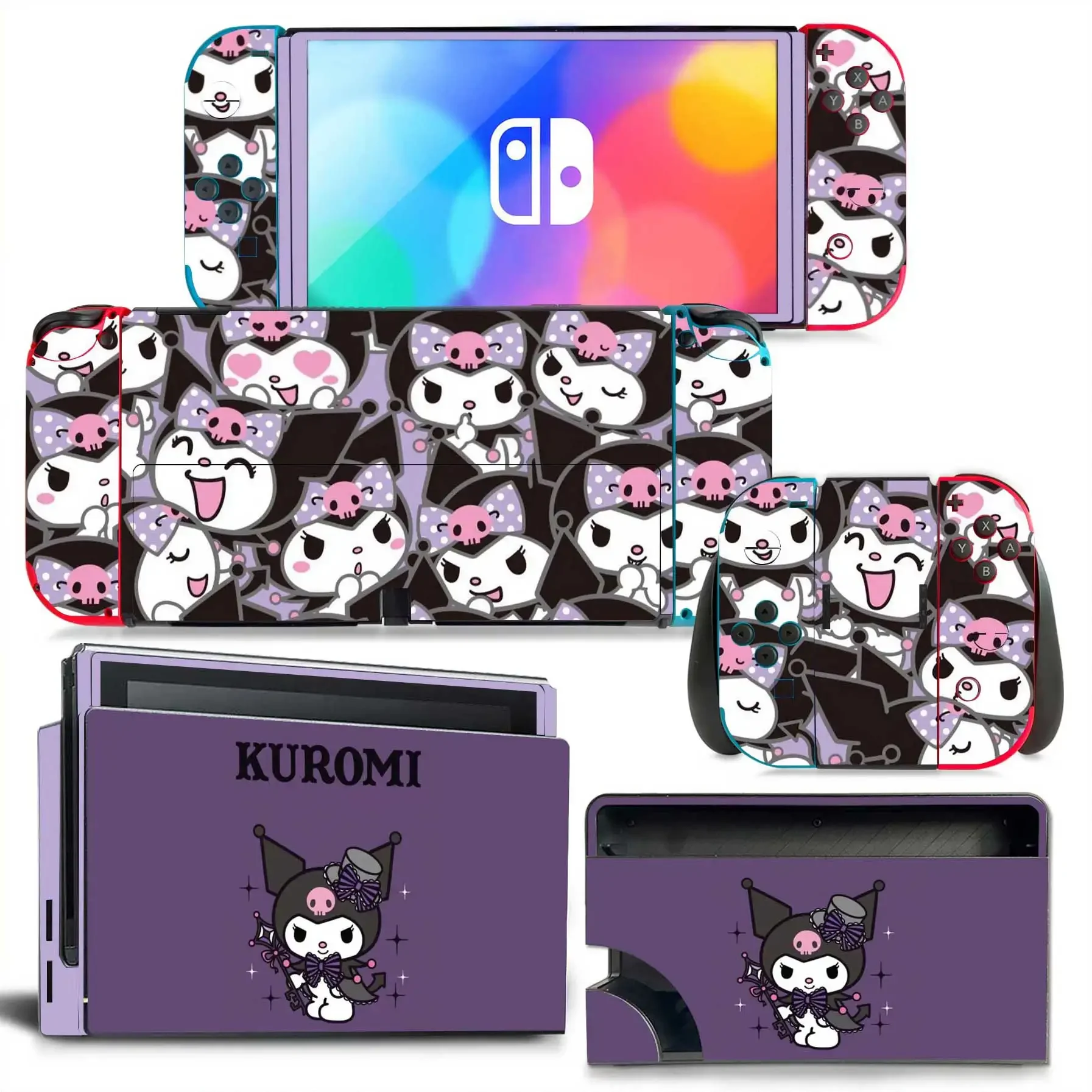 Kuromi-Cartoon-Charging-Dock-Station-Skin-Sticker-Decal-for-Nintendo ...