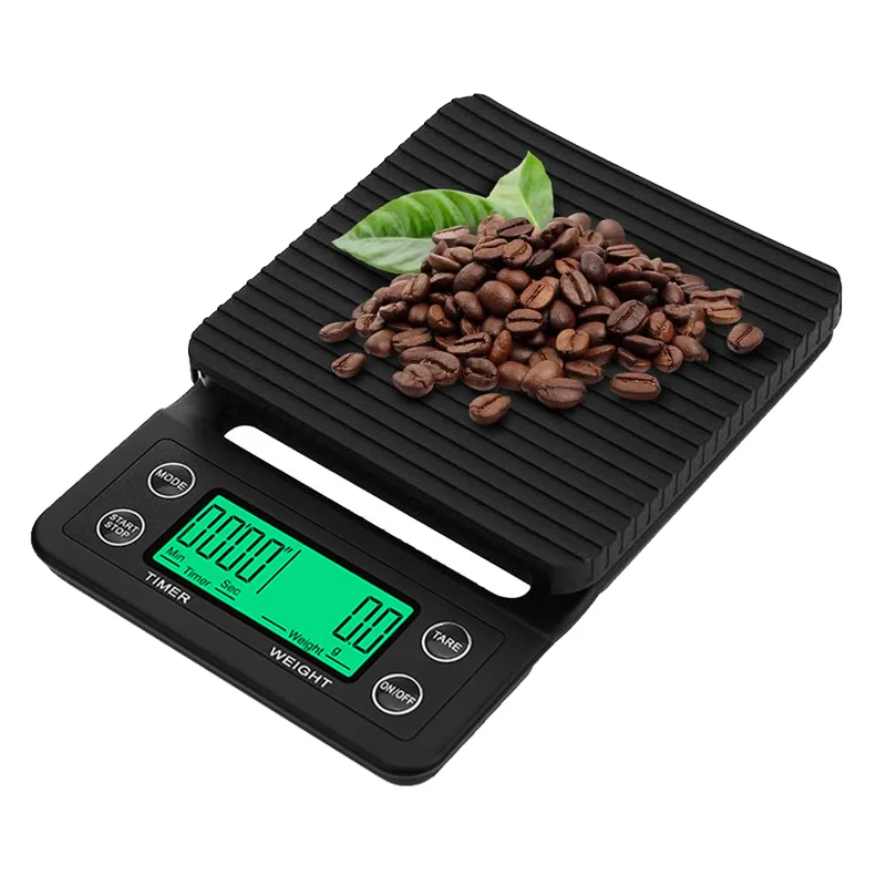 Digital Coffee Scale with Timer LED Screen Weighing Scale 5kg/0.1g ...