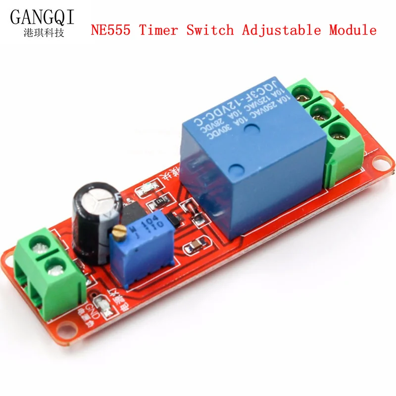 1PCS-NE555-Timer-Switch-Adjustable-Module-Time-delay-relay-Module-DC ...
