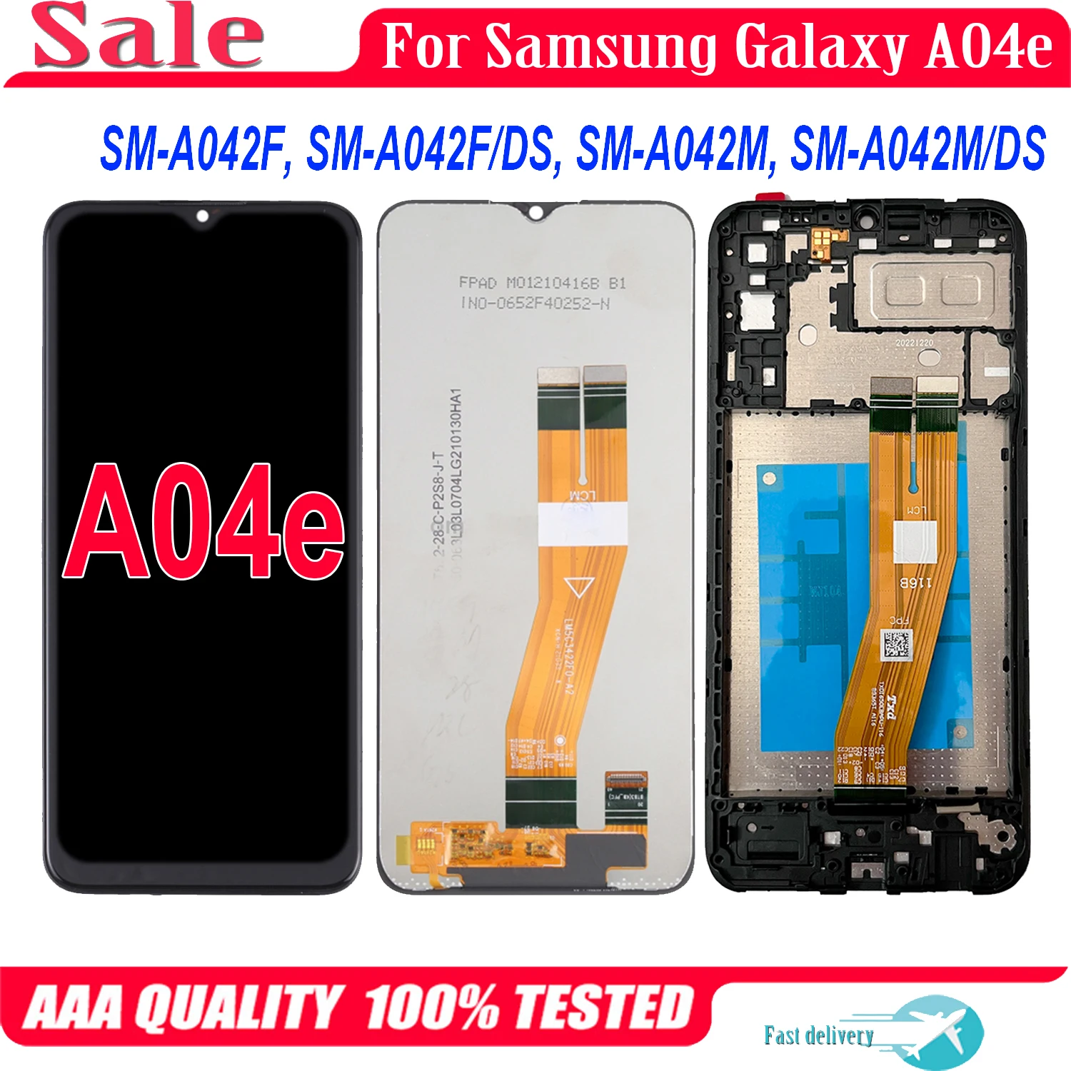 Original 6.5'' For Samsung Galaxy A04e A042 SM-A042F SM-A042F/DS SM ...