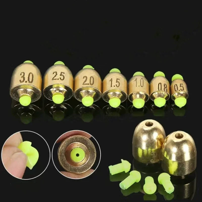 Fishing Tackle Accessories Copper Weight Long Cast Lead Down Sinker ...
