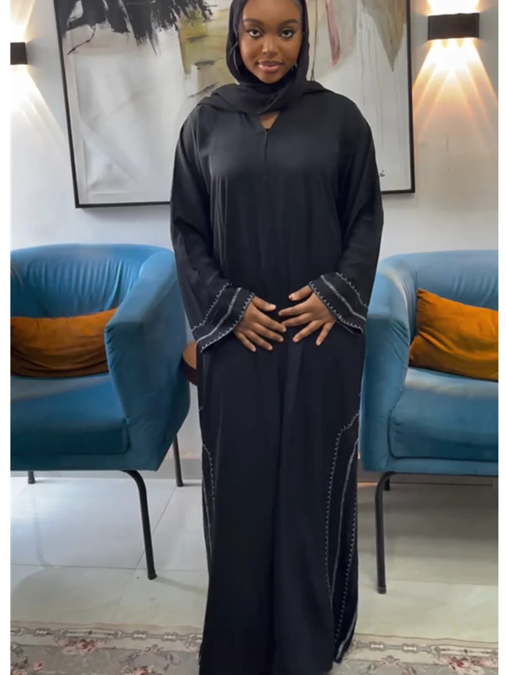 Black-Abaya-Dubai-Turkey-Muslim-Hijab-Dress-2024-Caftan-Marocain-Arab-Islamic-Clothing-Kimono ...