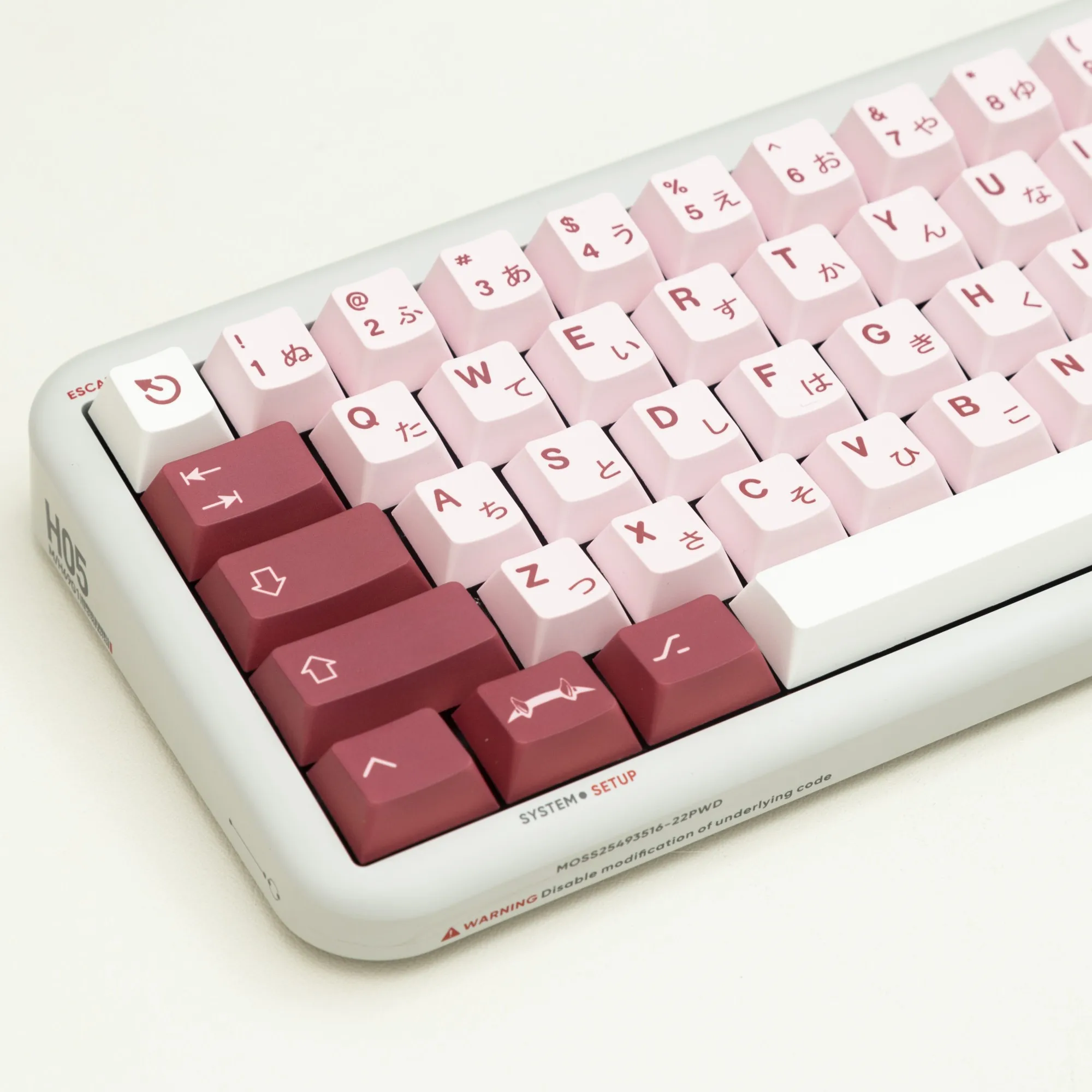 Gmk clone darling pbt cereja keycaps japonês 144 chaves para mx switch ...