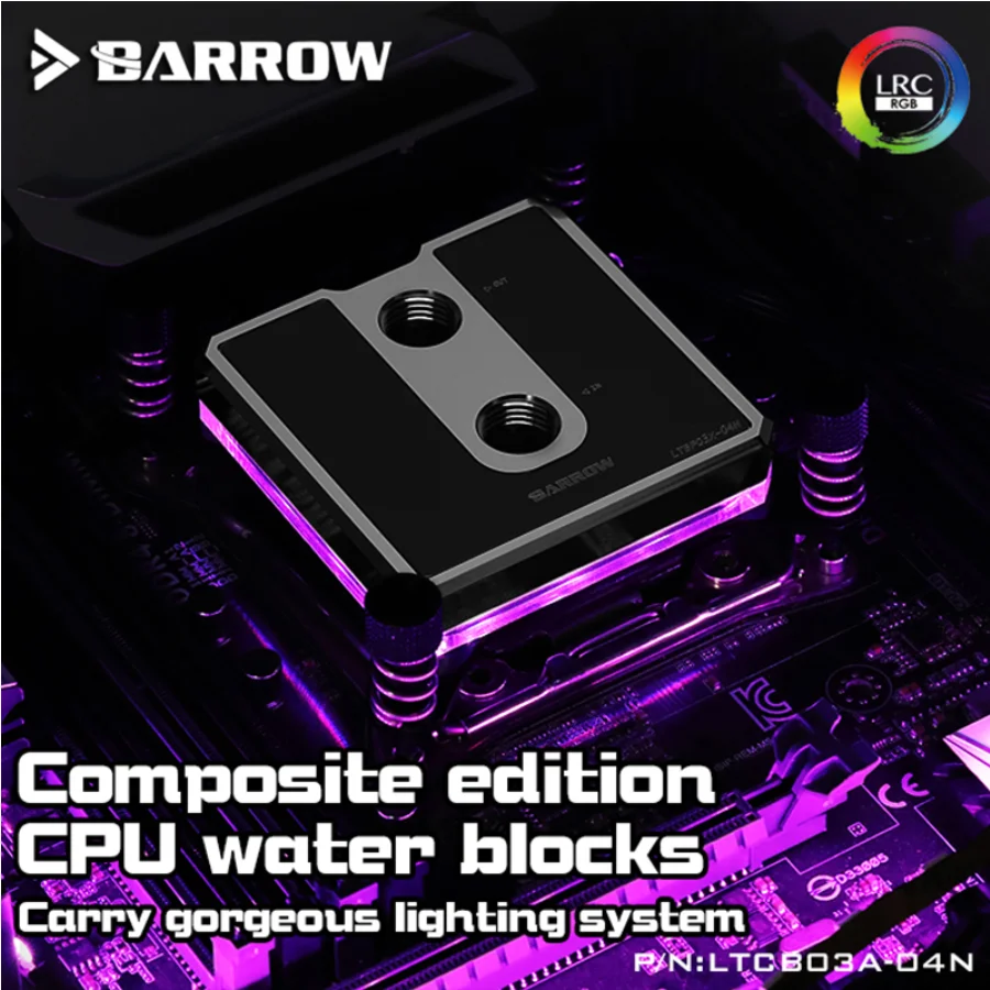 For Ryzen Am3/am4 Composite Cpu Water Blocks, Pom/barss Top Optional ...