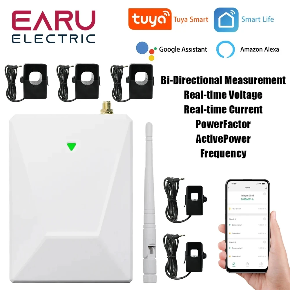 Tuya-Smart-WiFi-Multi-Circuit-5-Channels-Bi-Directional-Power-Energy ...