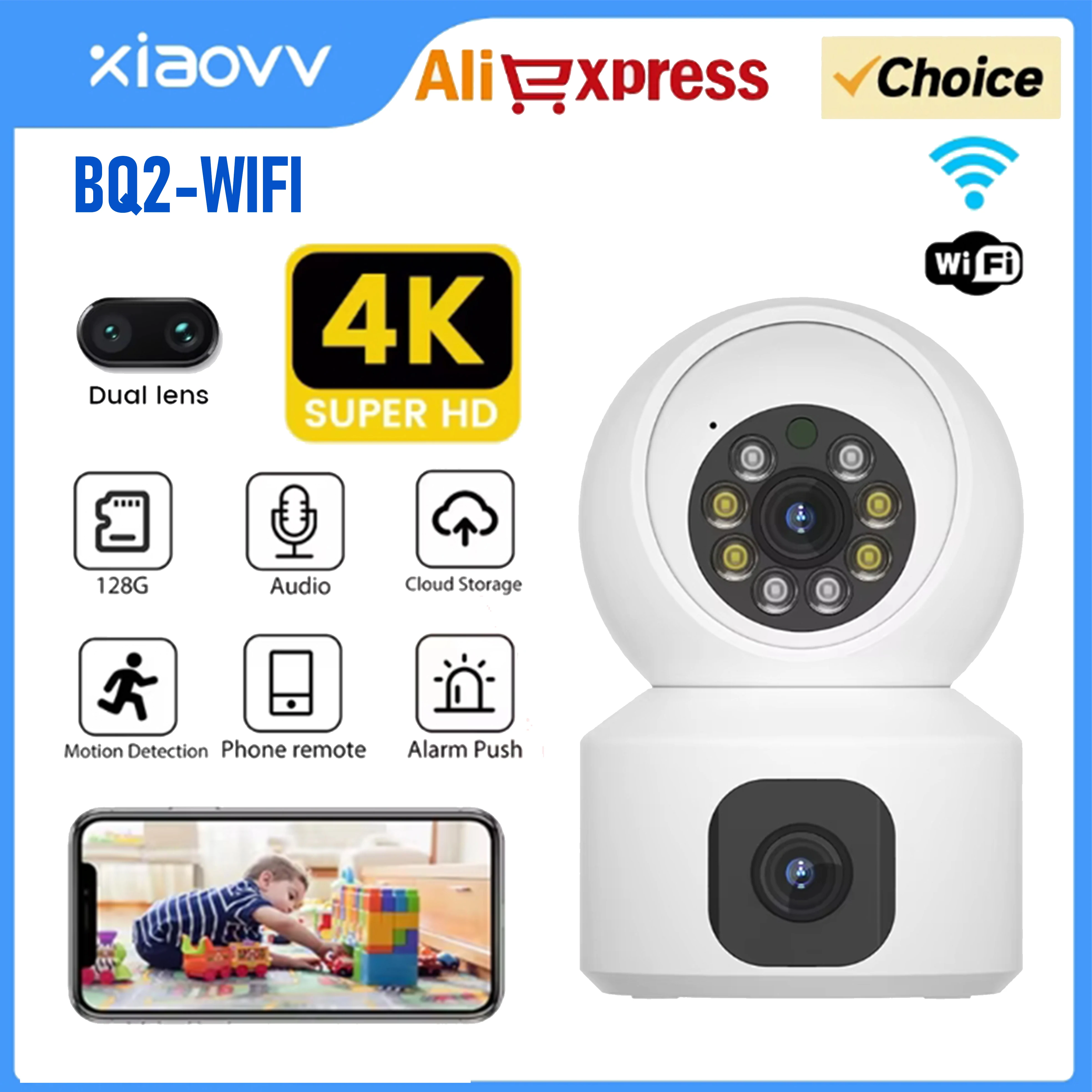 4K-Mini-Camera-Dual-Lens-Dual-View-Indoor-Camera-360-PTZ-HD-Color-Night ...