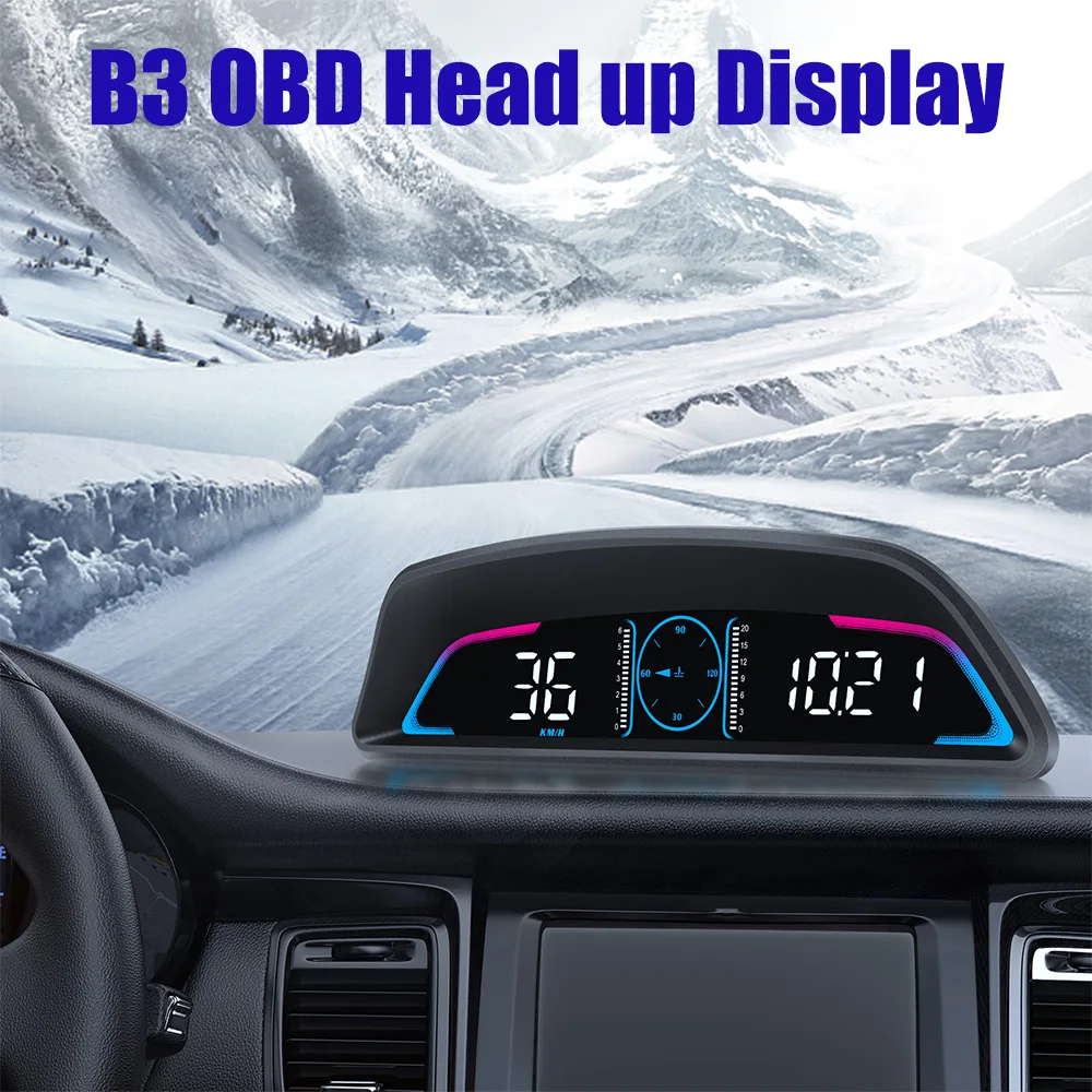 B3-Head-Up-Display-Car-OBD-For-HUD-New-Digital-Speedometer-Overspeed ...
