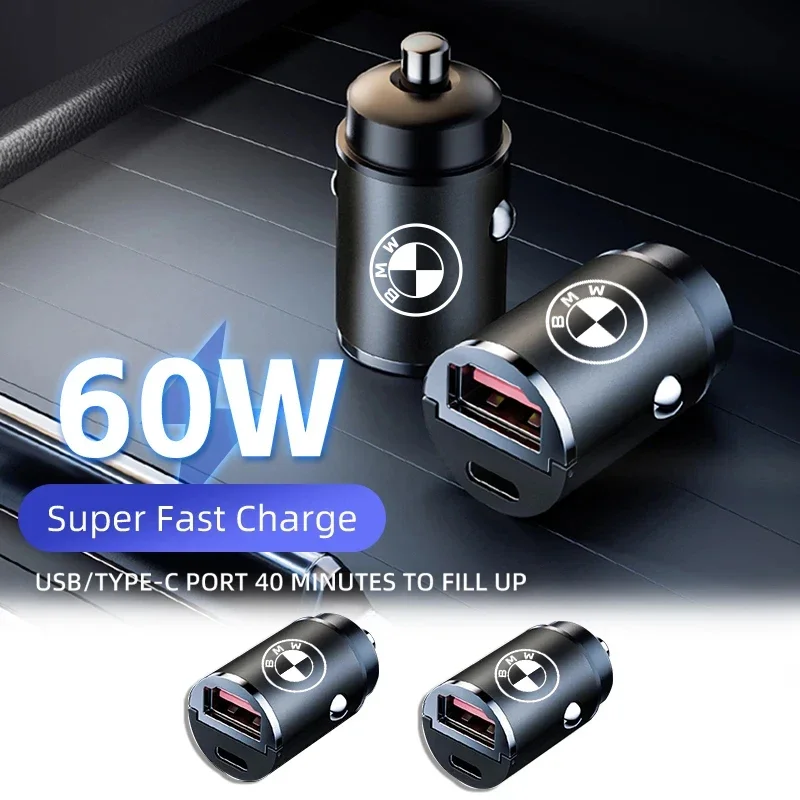 Car USB charger 100W accessory tool For BMW Performance E46 E90 F10 F30 X3 F20 E46 E60 E70 E39 ...
