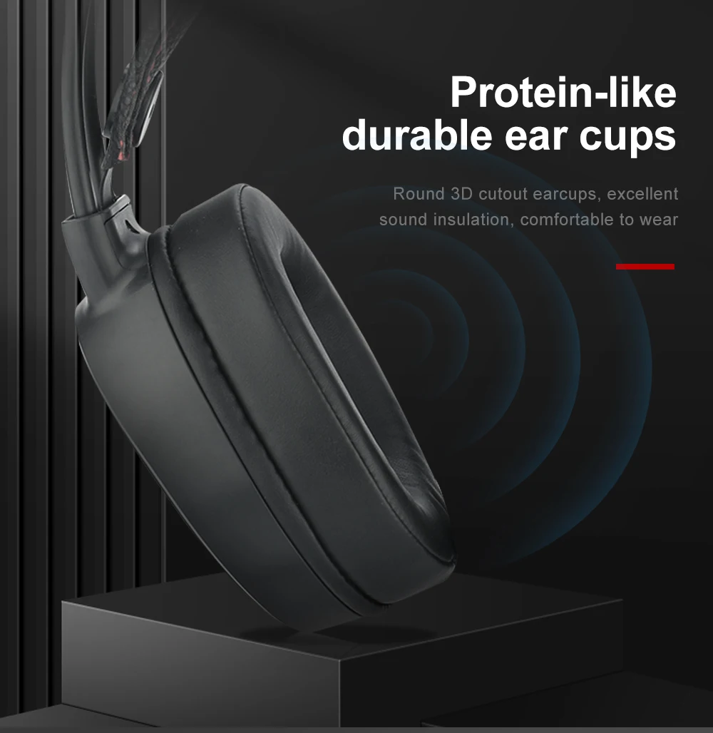 REDRAGON G588 RGB Gaming Headset: 7.1 Surround Sound, Mic, PC Laptop ...