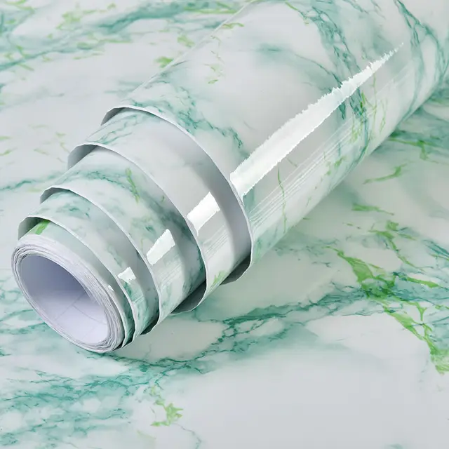 Modern Waterproof Marble Wallpaper Contact Paper PVC Wall Sticker Self ...