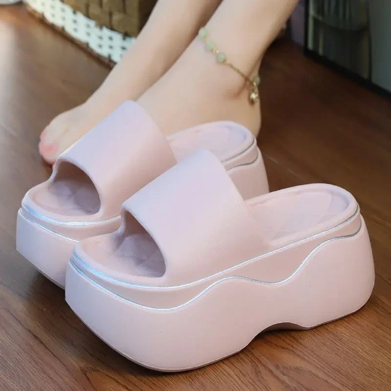Women-Non-Slip-Elevated-Slippers-New-White-Thick-Sole-EVA-Slipper-Women ...