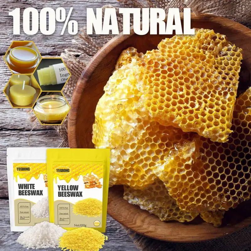 New-Pure-Natural-Beeswax-Household-Waxing-Making-Candles-Multi-purpose ...