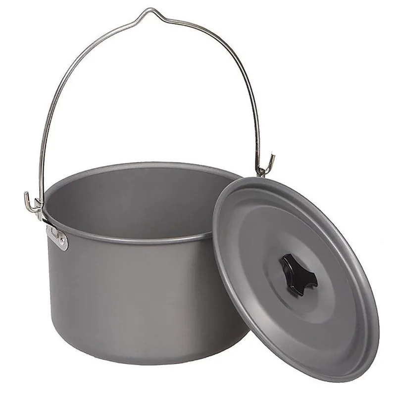 4-5L-Large-Capacity-Hanging-Pot-Outdoor-Camping-Cooking-Kettle-with-Lid ...