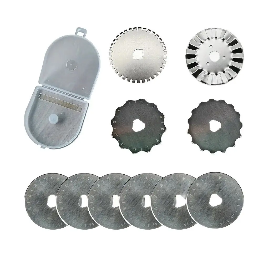 5pcs R45x8mm Rotary Cutter Blades Alternate Skip Wave Blade Leather ...