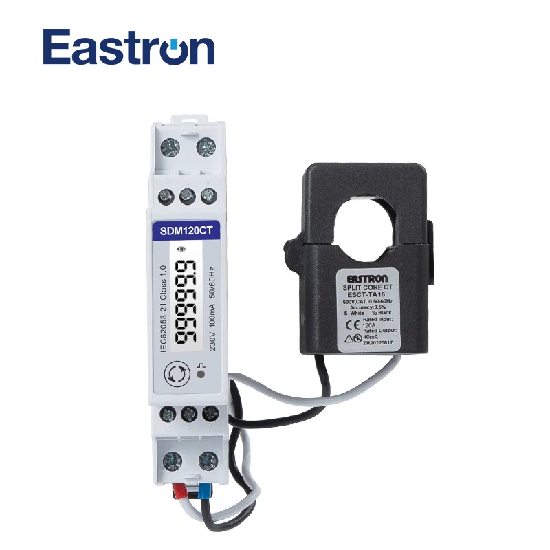 EASTRON SDM120CT-100mA+TA16 100A/100mA,1 Phase RS485 Modbus Communicate ...