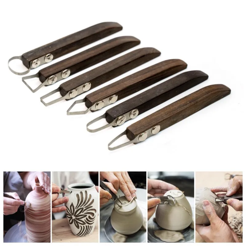 Pottery-Tool-Trimming-Scraper-Replaceable-Head-Ring-Scraper-DIY-Ceramic ...