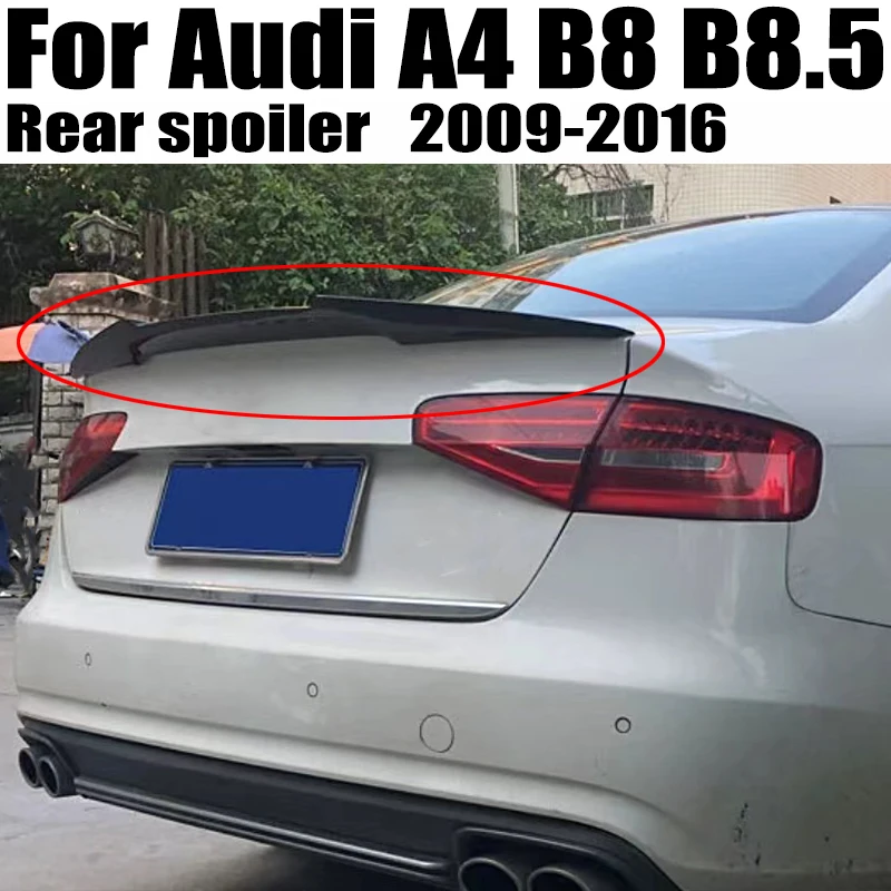For-Audi-A4-B8-B8-5-4-Door-2009-2016-M4-Style-Real-Carbon-Fiber ...