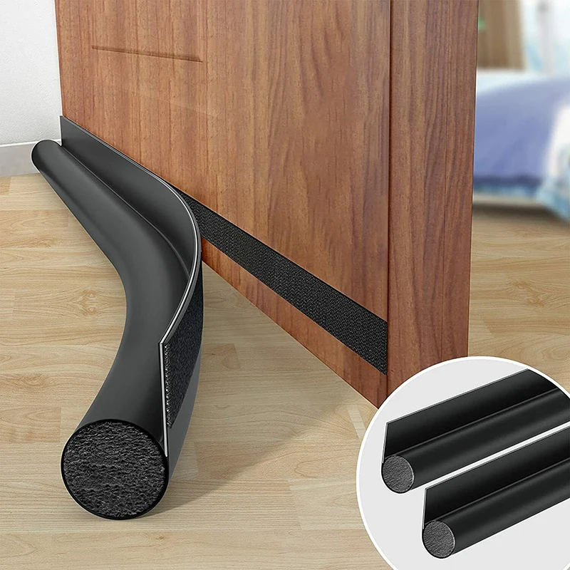 Adjustable Door Bottom Seal Strip Weatherstrip Under Door Draft Stopper ...