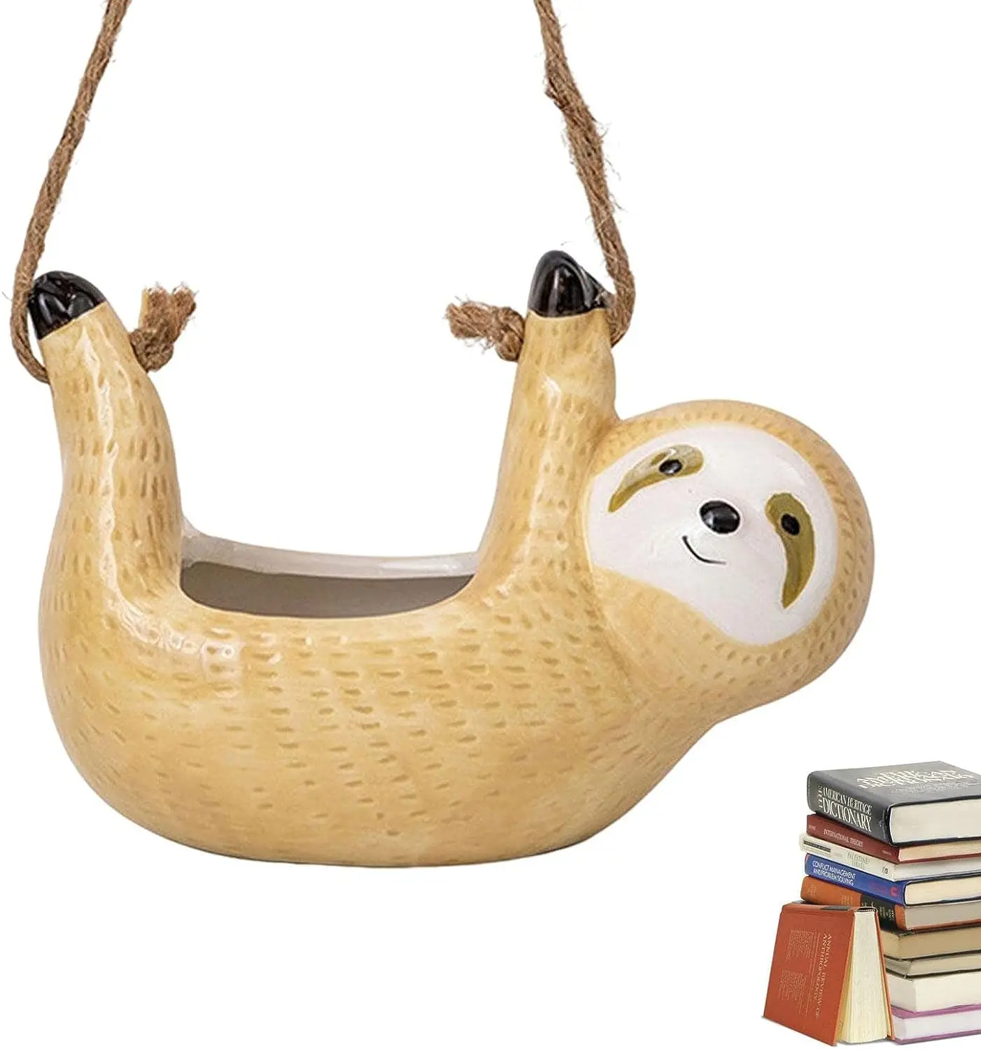 Hanging-Animal-Planter-Ceramic-Sloth-Plant-Holder-Succulent-Hanging ...