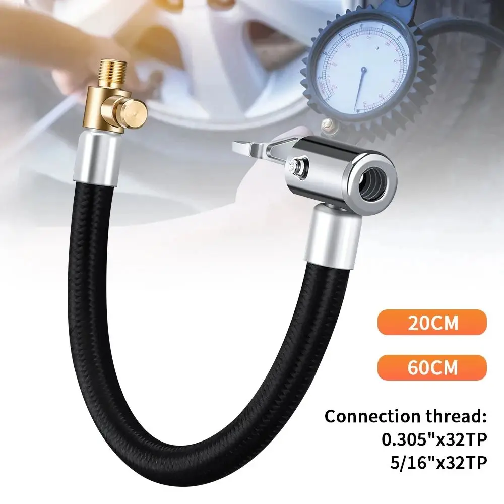 10-20-40-60cm-Car-Tire-Inflator-Hose-Inflatable-Air-Pump-Extension-Tube ...