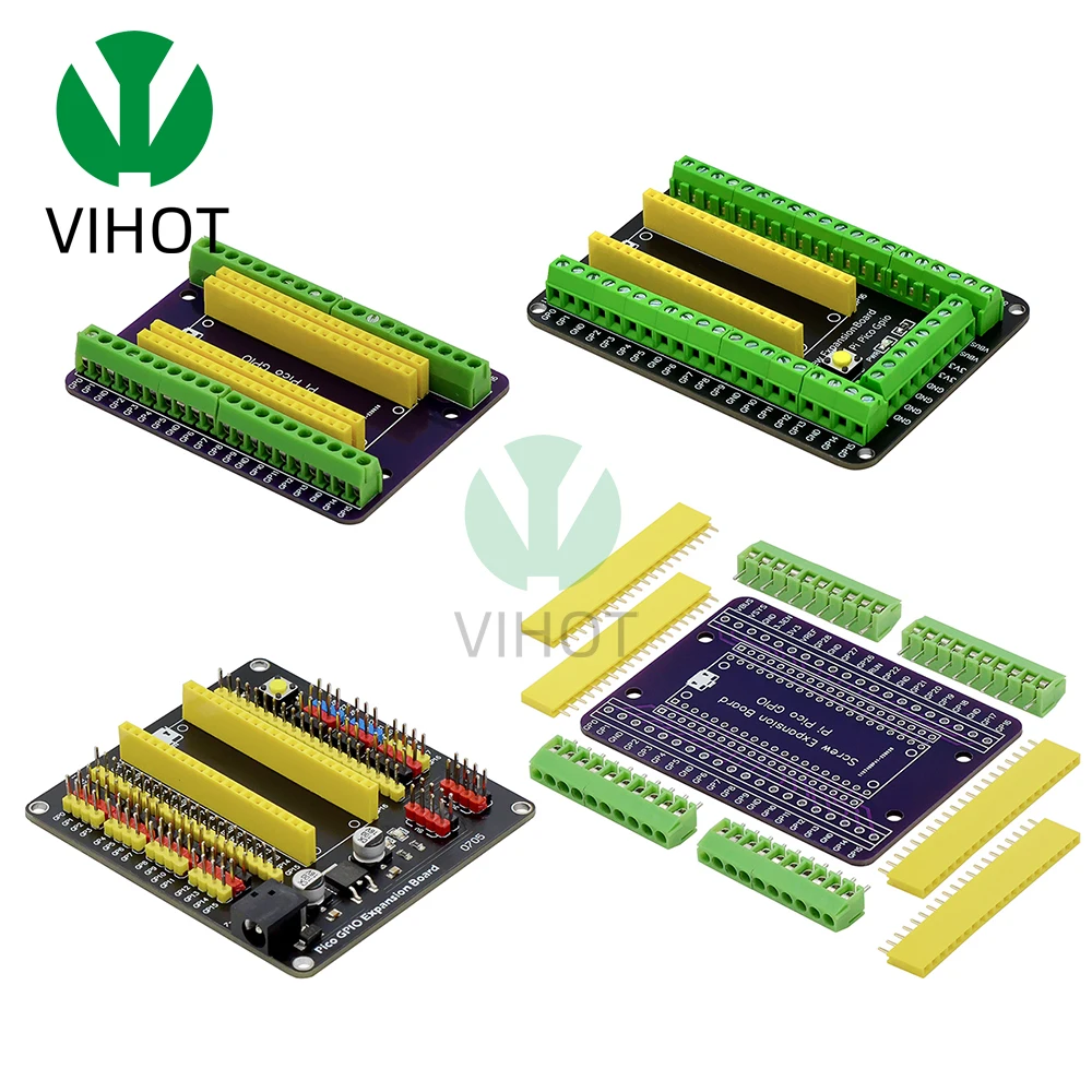 For-Raspberry-Pi-Pico-GPIO-Breakout-Extender-DIY-Expansion-Board-Male ...