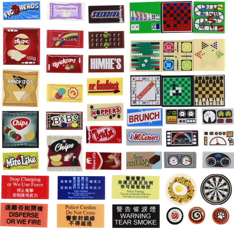 Lego Food Decals